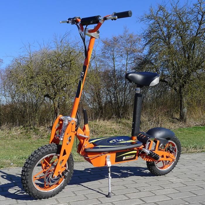 Trottinette électrique 1000W E-Flux Vision ORANGE - Cdiscount Auto