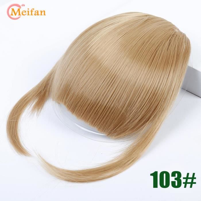 Accessoires coiffure,postiche frange synthétique courte noire,faux ...