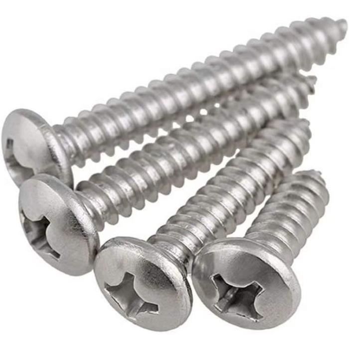 M1.4 Mini Vis À Bois Cruciformes Auto-Taraudeuses À Tête Ronde, Vis De ...