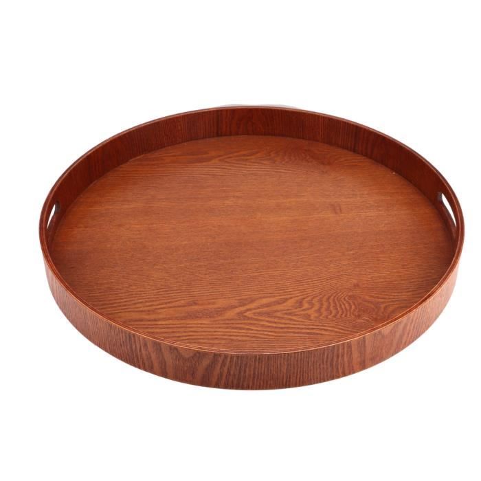 ETO- Plateau alimentaire Grand Plateau de Service Rond en Bois, Saule à ...
