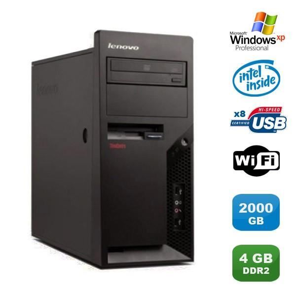 PC IBM Lenovo Thinkcentre M57 6075-CTO Pentium D 1.80Ghz 4Go 2000Go ...