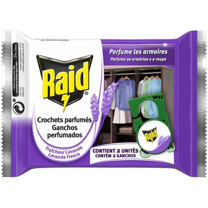 RAID Crochet insecticide parfum lavande - 2 unités - Cdiscount Au quotidien