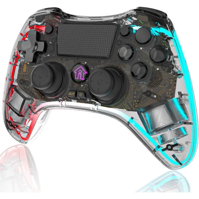 Manette Pour Ps4, Contrôleur Sans Fil Manettes Avec Double Vibration ...