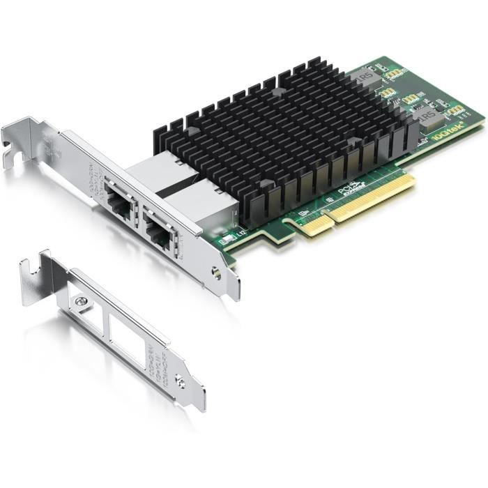 10Gtek Carte Réseau 10GbE PCIE pour Intel X540-T2 - X540 Chip, Dual ...
