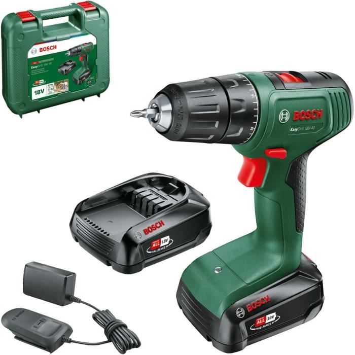 Bosch Home and Garden Perceuse-Visseuse sans fil Easyill 18V-40 (2 ...