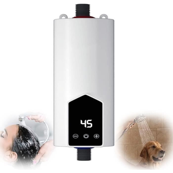 Mini Chauffe-Eau Électrique,3500W-5500W,Ipx4 Étanche À Chauffage Rapide, Chauffe-Eau Instantané ...