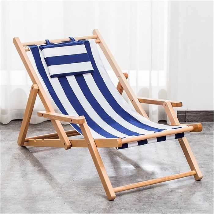 Toile De Bambou Fauteuil Pliant, Patio Camping Relax Garden Piscine Beach Beach Lounge En Plein ...