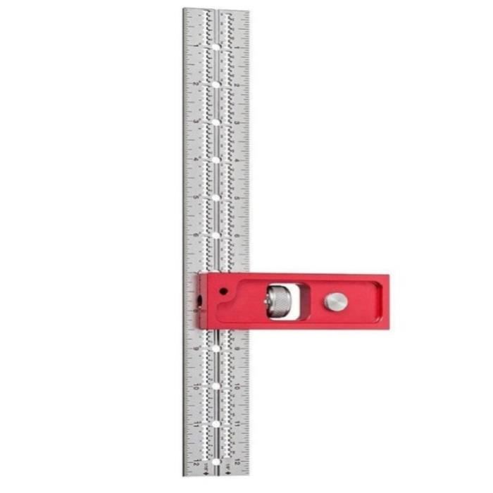YOSOO Règle réglable pour menuisier avec échelle précise des deux côtés ...