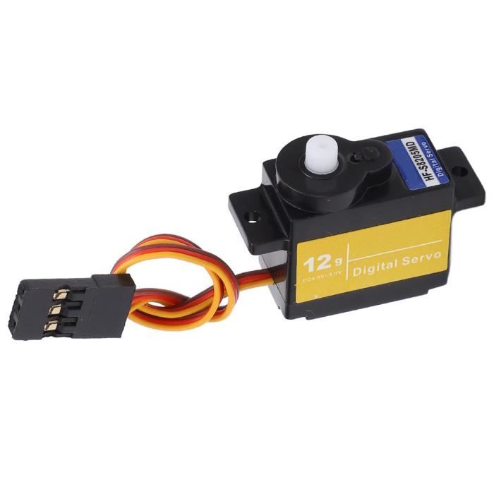 Fafeicy Servomoteur RC 2 pièces servomoteur 12g plastique RC moteur de ...
