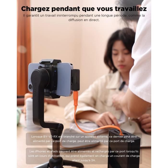 By-V2 Micro iPhone, 2,4 GHz Micro Cravate sans Fil Clipser pour iPhone ...