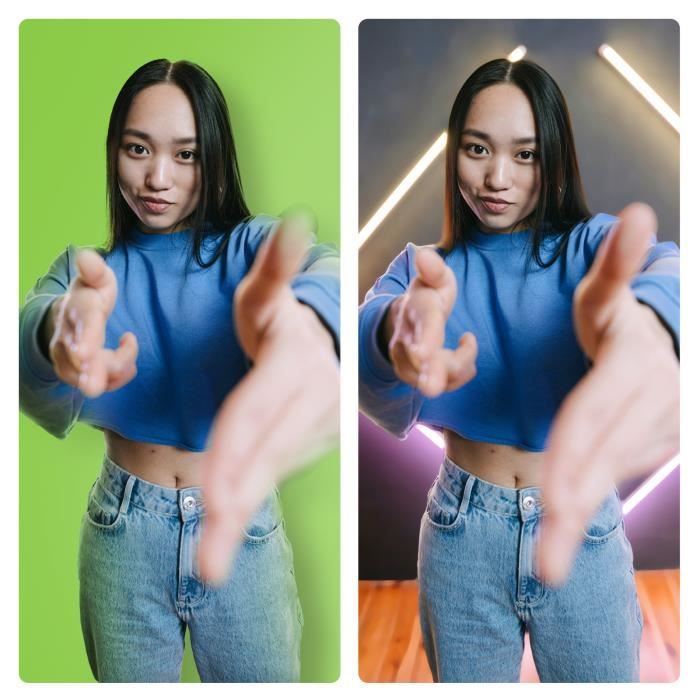 Fond Vert Streaming avec Support et Sac de Transport 150 x 200cm ...