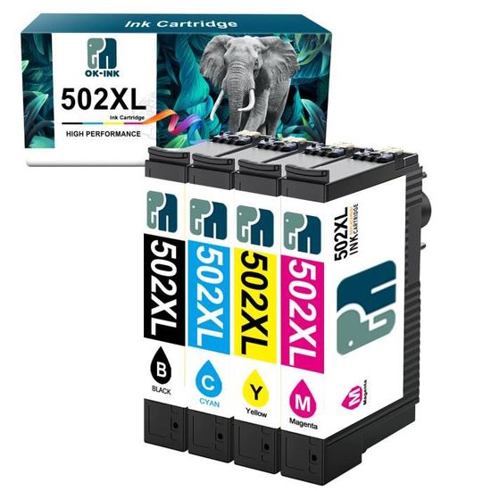 OK-INK cartouches Epson 502XL compatibles avec imprimantes Epson ...