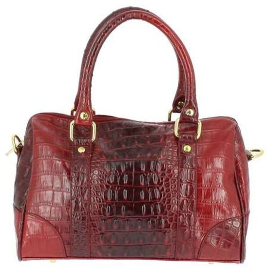 Sac à main bowl croco, rouge - Achat / Vente Sac à main bowl croco ...