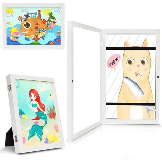 Lot De 3 Cadres Photo D'Art Pour Enfants - Format A4 - Pour Dessins D ...