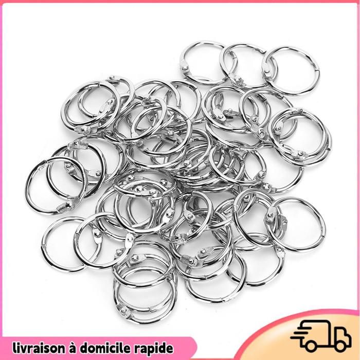 Dilwe Reliure d'appel Reliure de livre en fer blanc anneaux de cercle d ...