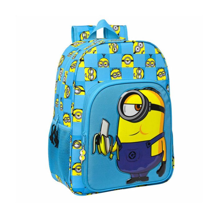 Cartable Minions Minionstatic Bleu 33 x 42 x 14 cm - Cdiscount ...