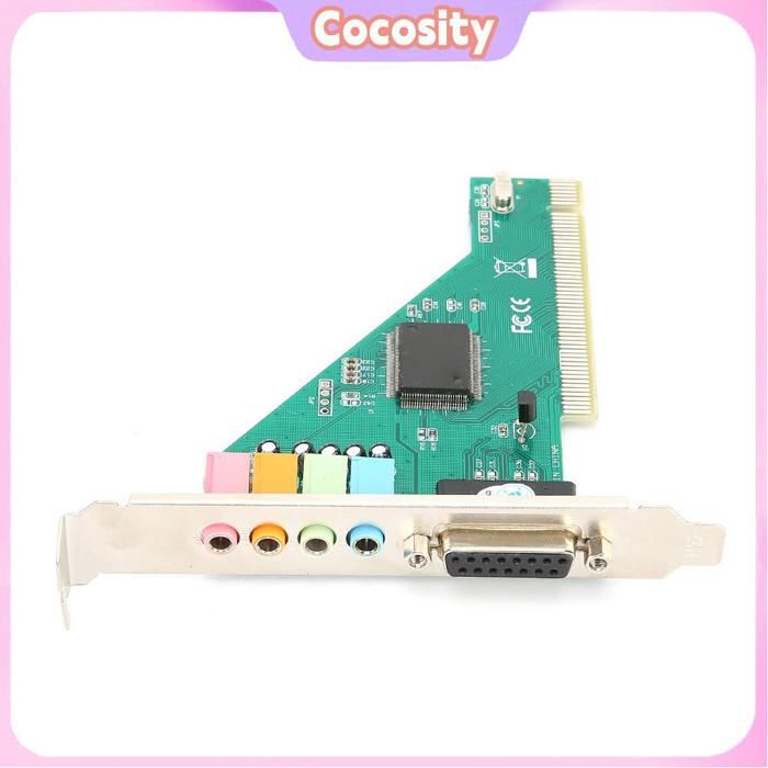 PCI Sound Carte, ordinateur Desktop Internal Audio Channel 4.1 pour ...