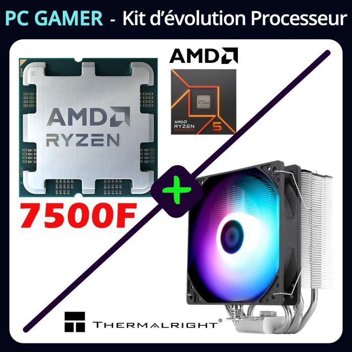 Processeur - AMD - Ryzen 5 7500F + Thermalright X120R SE ARGB - Socket ...