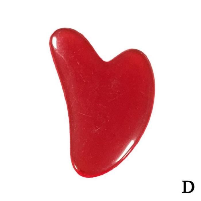 H Kamien Gua Sha Rouleau De Massage Du Visage En Résine Rose
