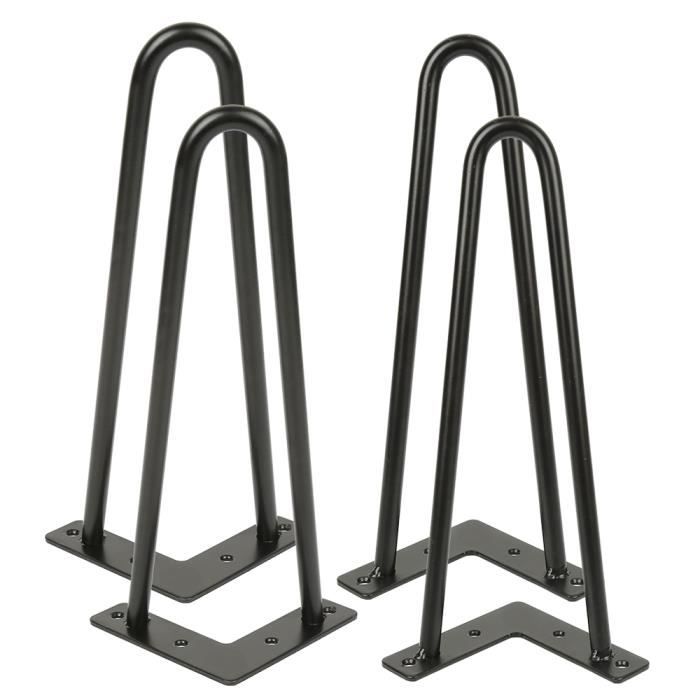 MIXMEST° 4X Pieds de table, Hauteur 30 cm, Avec 2 Tiges, Support de ...