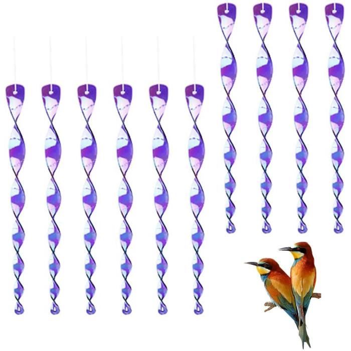10 Pieces Highly Reflective Rods Bird Repellent Devices, Spiral Bird ...