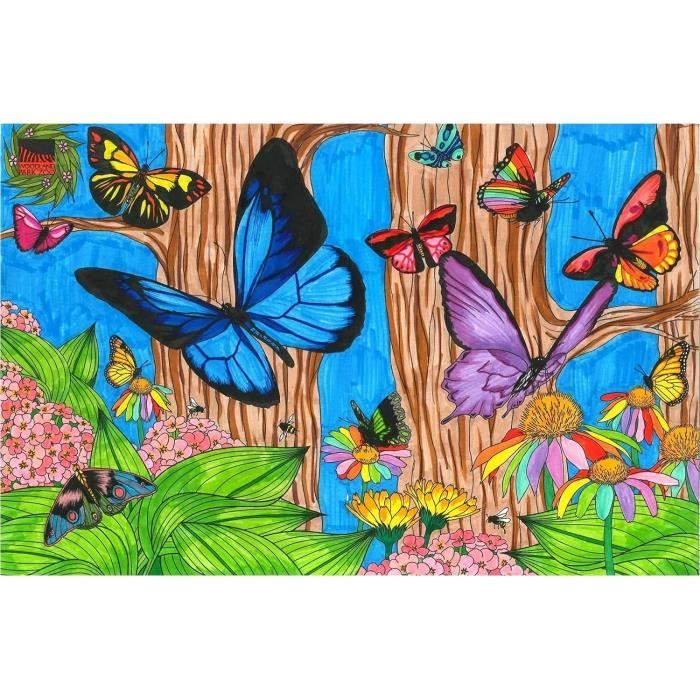 Papillon Diamond Painting, Peinture Diamant Jardin Broderie Diamant Kit ...