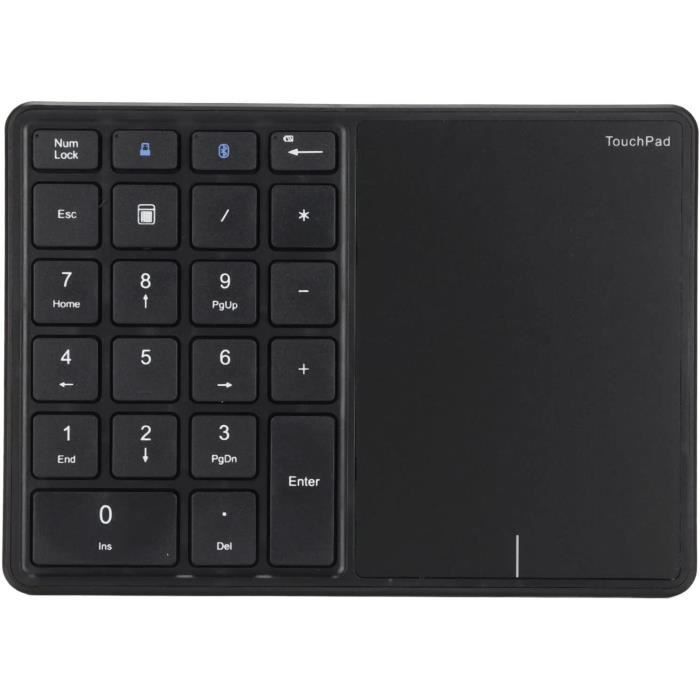 Pavé Numérique Bluetooth, Clavier Numérique sans Fil Rechargeable à 22 ...