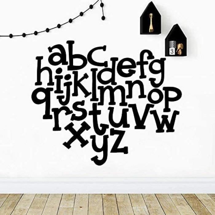 Lettre Stickers Muraux Personnalisé Créatif Pour Salon Chambre Mur Art ...