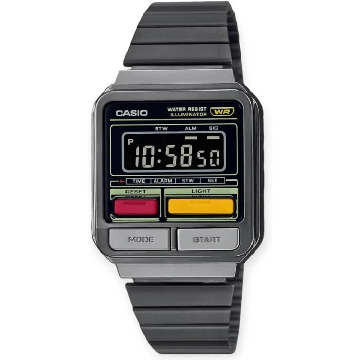 Montre - CASIO - A120WEGG-1BEF - Analogique/Digital - Bracelet Acier ...