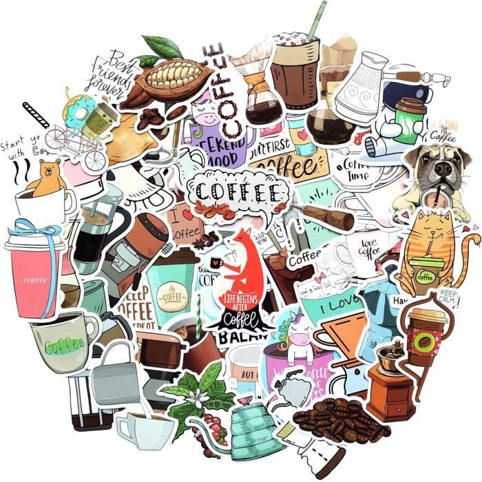 Cafe Grain Stickers Muraux Sticker Cuisine Autocollant Cuisine ...