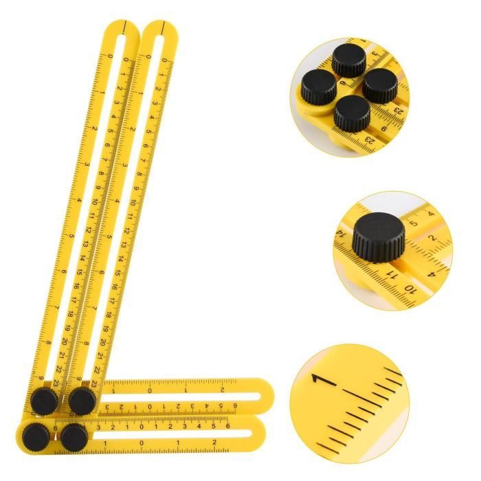 Tous les Angles Formes Multi-Angle Règle Ruler Mesure - Cdiscount Bricolage