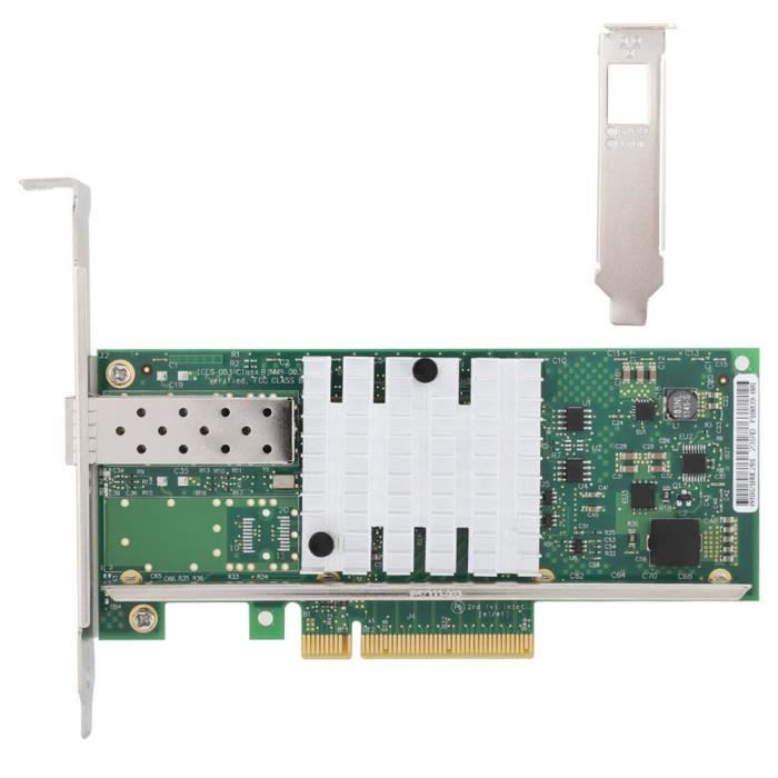 Carte réseau Ethernet, X520-DA1 Carte réseau fibre optique SFP 10G à ...