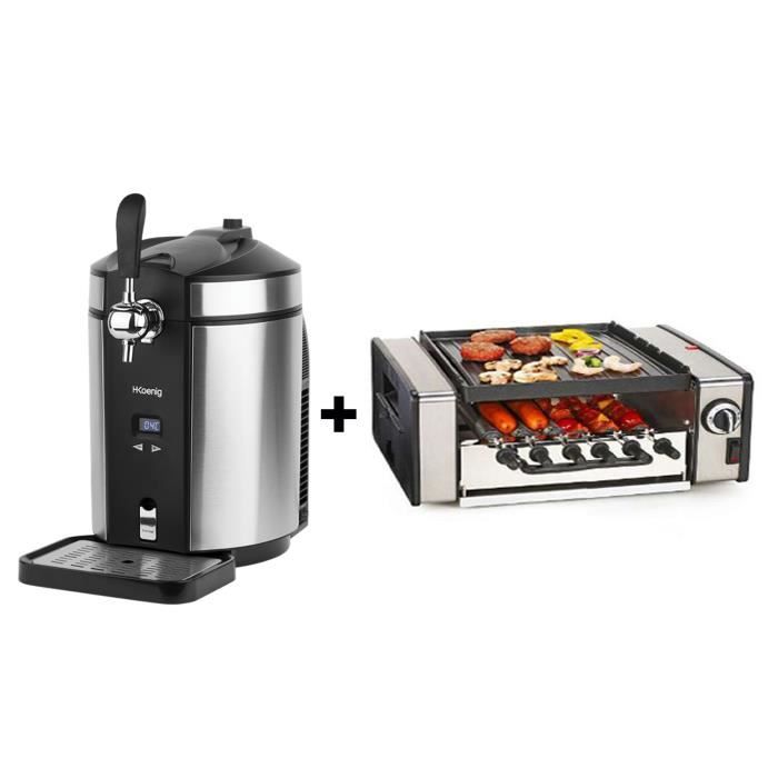 BW1880+GB316 TIREUSE A BIERE 5L ET GRILL 3 EN 1 GRILLADES HOT DOG ET ...