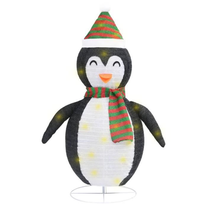 Figurine de pingouin de Noël à LED Tissu 60 cm - Qqmora - DRG40509 - Cdiscount Maison