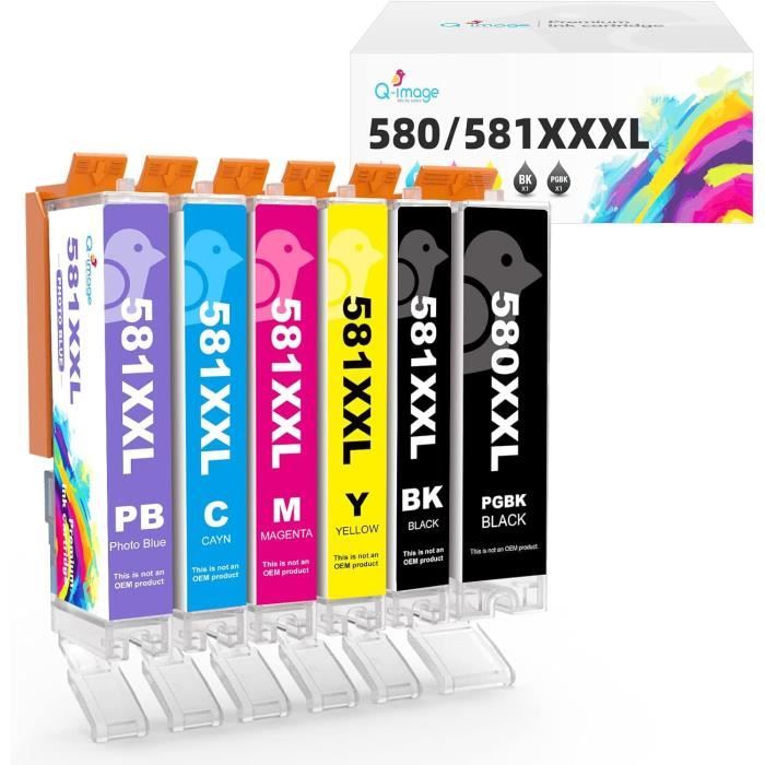 Pgi-580Xxl Cli-581Xxl Cartouches D'Encre Compatibles Pour Cartouche ...