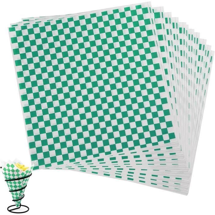 Deli Lot De 100 Feuilles De Papier Sulfurisé Écologique Pour Hamburgers, Non Collant, Pour ...