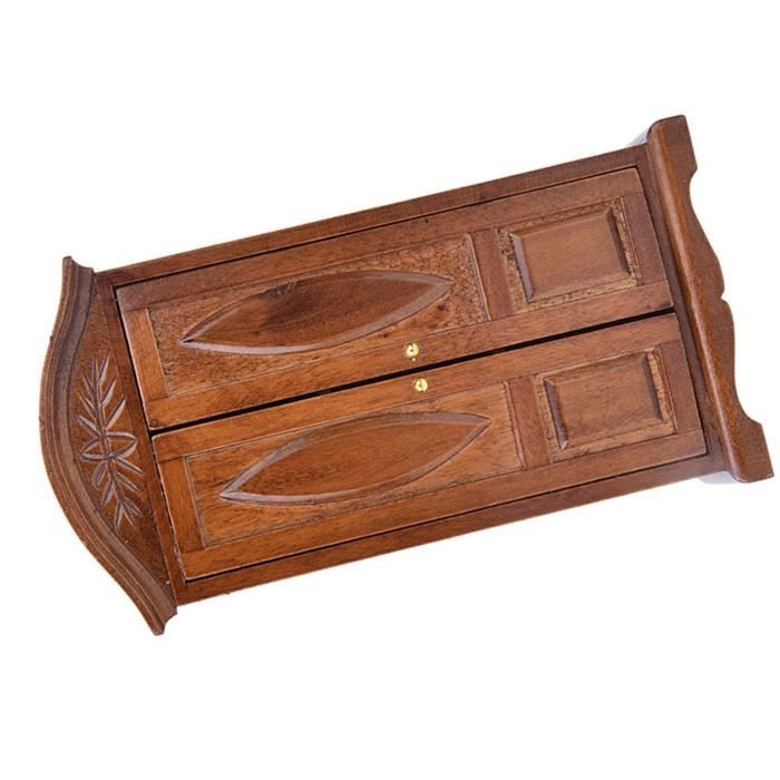 SURENHAP armoire de poupées Mini placard Vintage à Double porte en bois ...