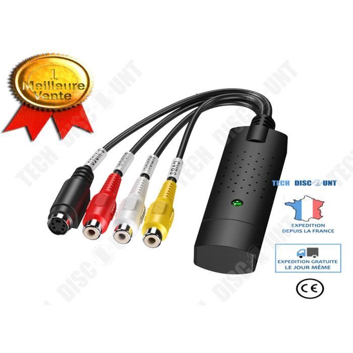 Boîte de capture vidéo - TD® - 2100E - USB - RCA audio - Résolution ...