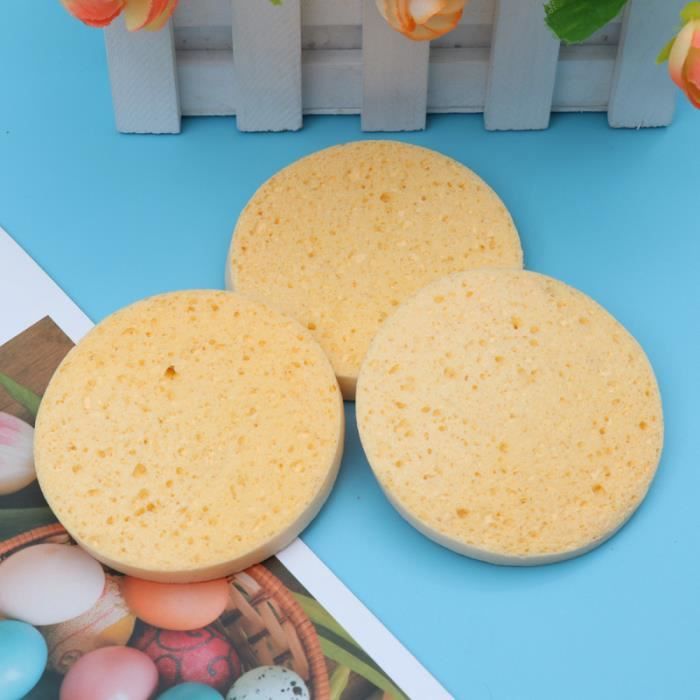 40pcs petite éponge faciale ronde nettoyage tampons exfoliants doux ...