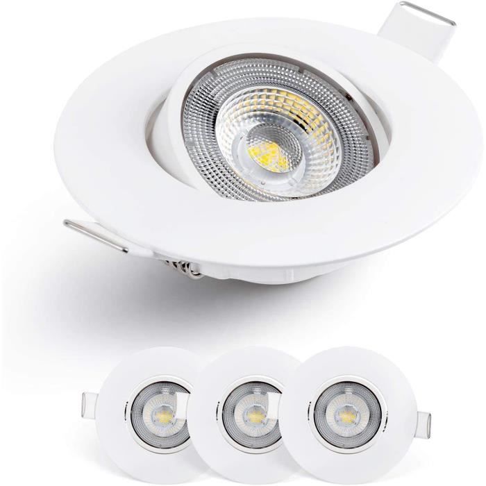 Emos Spot Led Encastrable 230V, 5W - 450Lm | Spot Led Extra Plat 50 ...