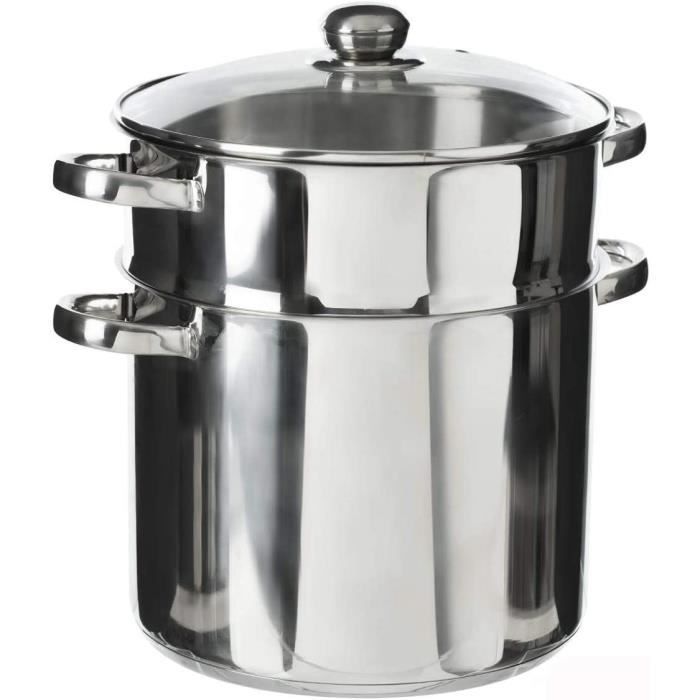 WEB2O Couscoussier en INOX Induction et Vitro-ceramique - 11 litres ...