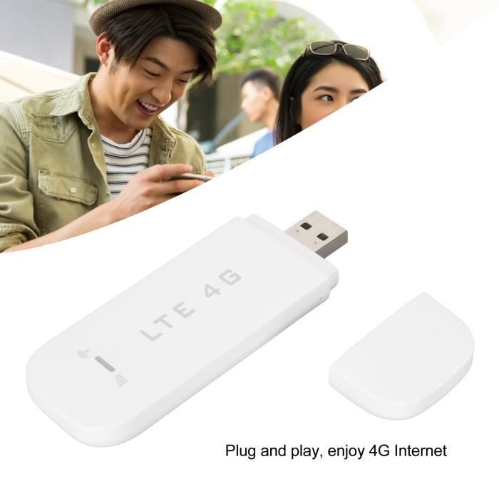 Routeur 4G portable Routeur USB 4G LTE WiFi Modem Dongle avec Fente pour Carte SIM pour Voiture ...