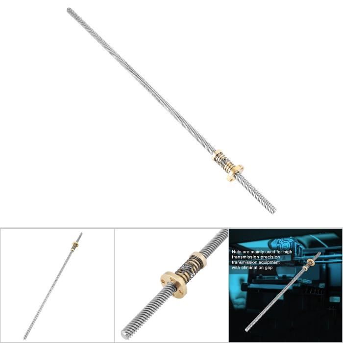 Vis mère à tige filetée T8 avec écrou à ressort anti-retour pour ...