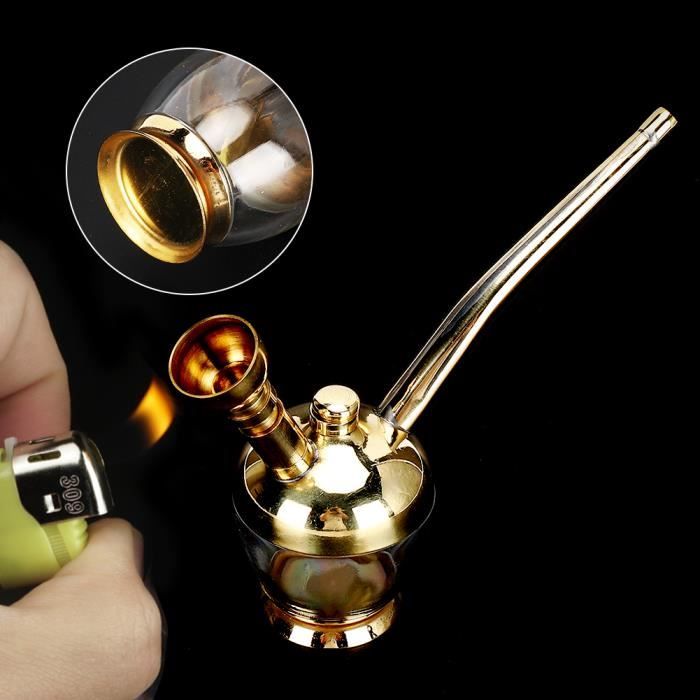 Qiilu Pipe à fumer d'eau Tuyau d'Eau Filtré Mini Pipe à Fumer Vintage ...