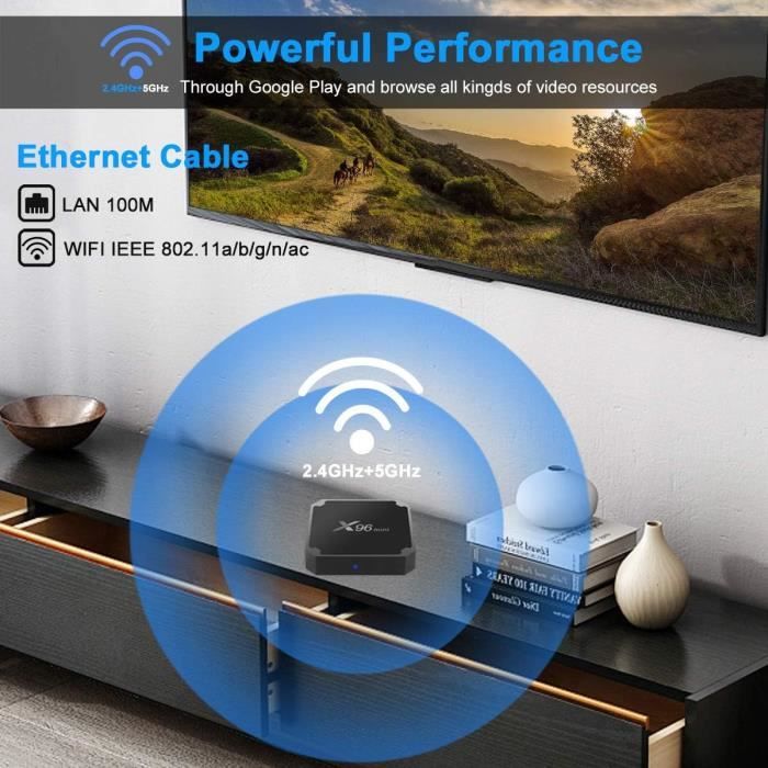 Boitier IPTV - PRUMYA - Android TV Box - 4K - 2 Go RAM - 16 Go ROM - Wi ...