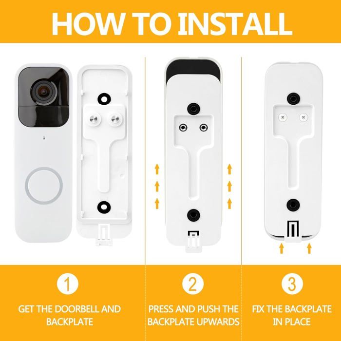 Blink Kit De Sonnette Arrière De Rechange Pour Sonnette Vidéo Blink ...