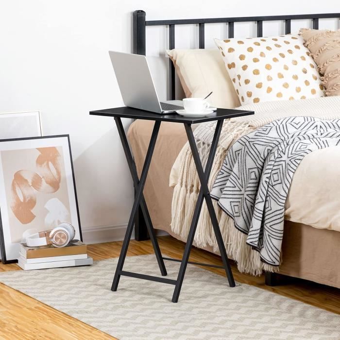 Table d‘Appoint, Bouts de Canapé, Tables Pliables de Style Industriel, Tables-Plateaux de ...