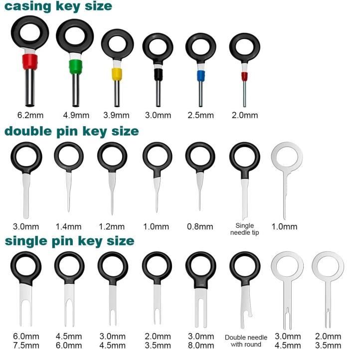 21 Pcs Pin Extractor Outil D'Extraction Extracteur Clé Extracteur De ...