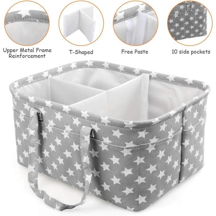 Panier de Rangement pour Bébé - LEADSTAR - Grande Capacité et Portable ...
