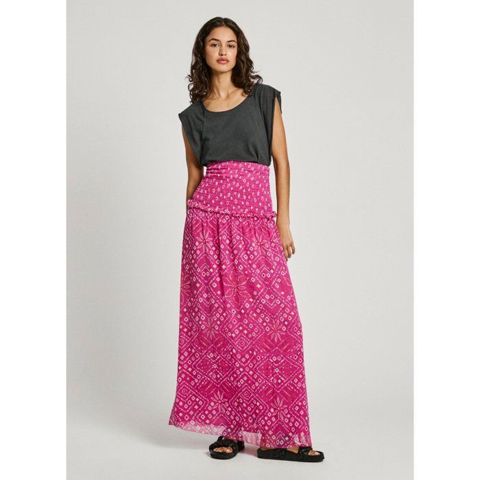 Jupe longue femme Pepe Jeans Daleysa english rose - Cdiscount Prêt-à-Porter